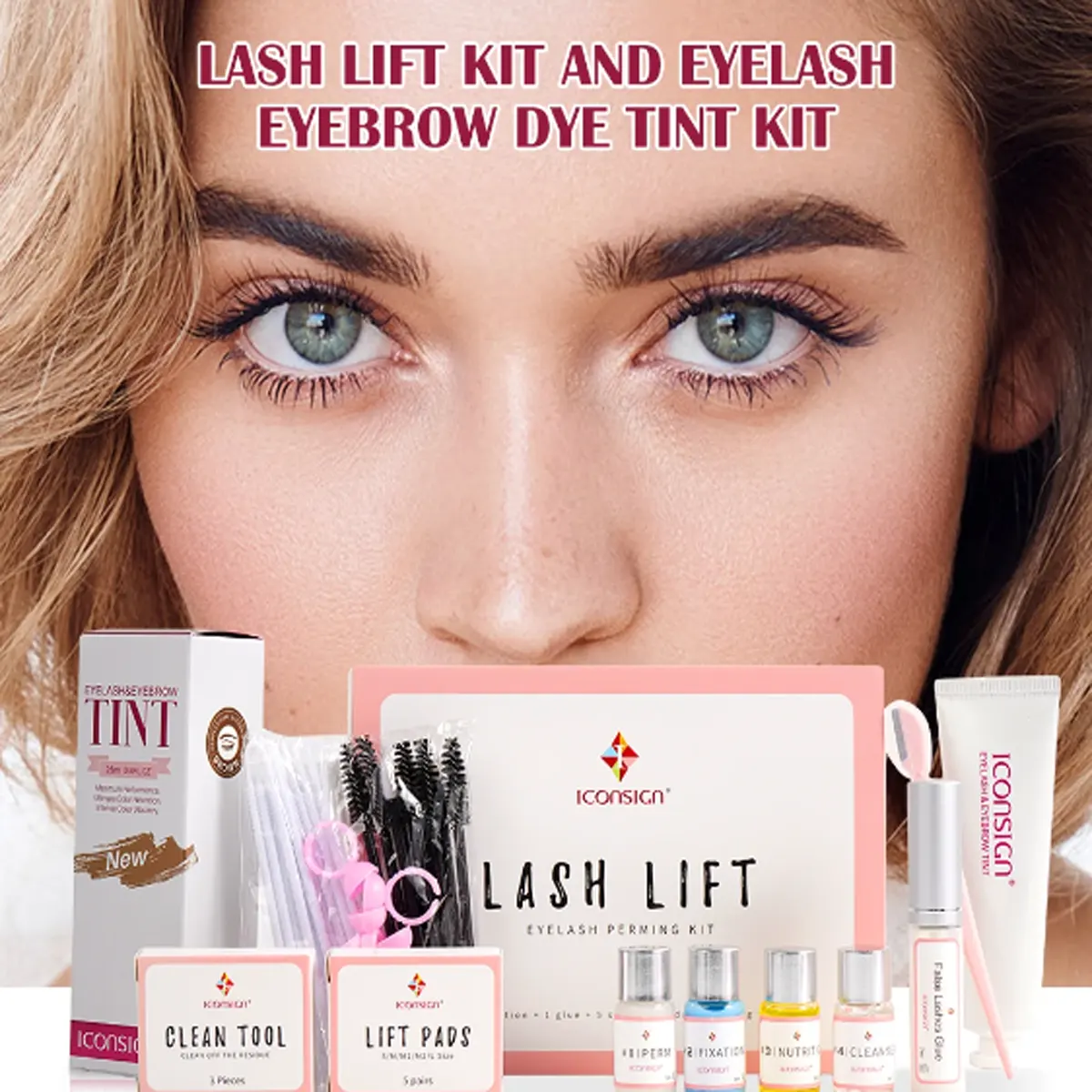 ICONSIGN Lash Lift Kit Eyelash Eyebrow Dye Tint Kit ICONSIGN